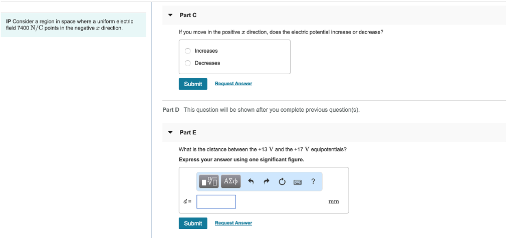 Solved Part C IP Consider a region in space where a | Chegg.com