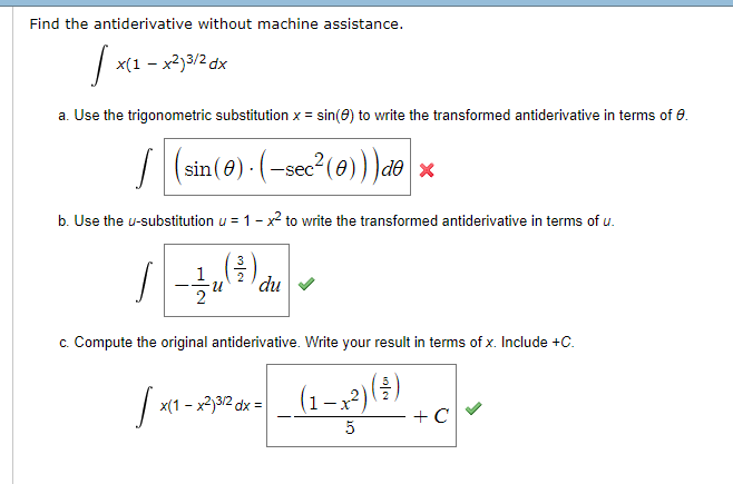 Solved Find the antiderivative without machine assistance. | Chegg.com
