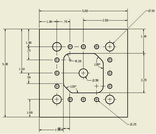 write the cnc g-code of 1. Material: Wood 2. | Chegg.com