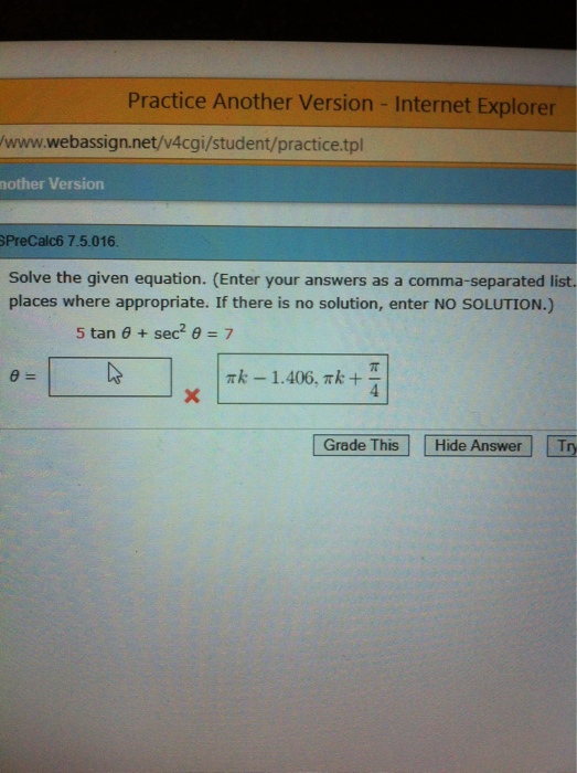 Solved Example | Chegg.com