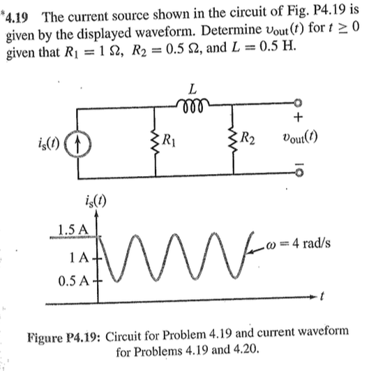 Solved 4.19 The current source shown in the circuit of Fig. | Chegg.com