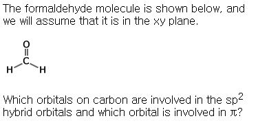 Solved The formaldehyde molecule is shown below, and we will | Chegg.com