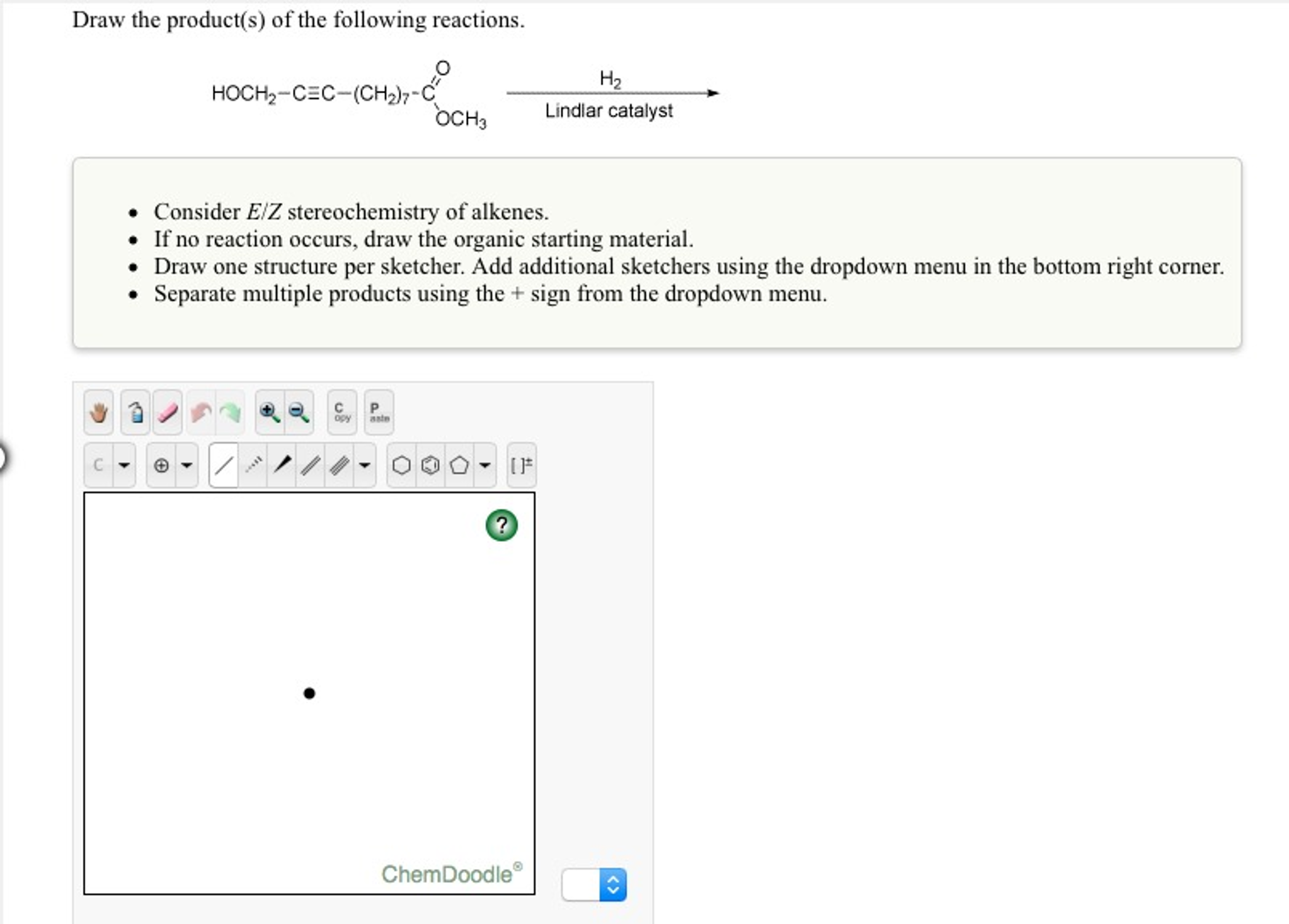 Solved Draw The Product S Of The Following Reactions