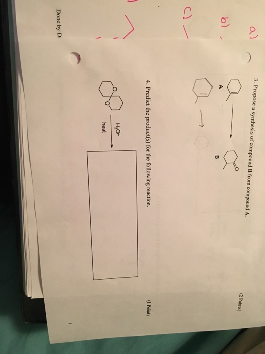 Solved Propose a synthesis of compound b from compound a. | Chegg.com