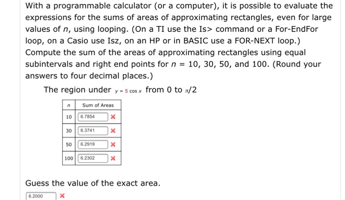 Solved With a programmable calculator (or a computer), it is | Chegg.com