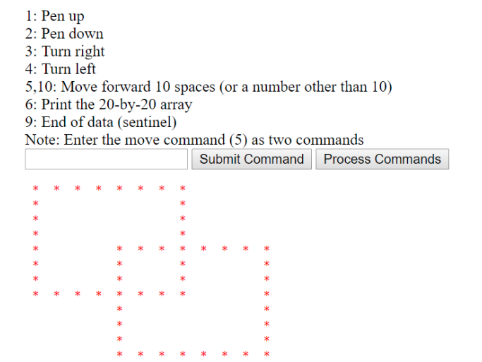 Solved Write a JavaScript program which will simulate turtle | Chegg.com