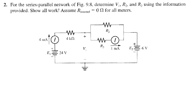 Solved For the series-parallel network of Fig. 9.8, | Chegg.com