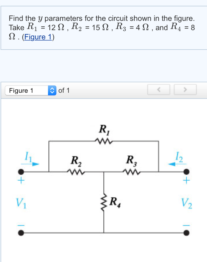 Solved Find the y parameters for the circuit shown in the | Chegg.com Solved Find the y parameters for the circuit shown in the | Chegg.com