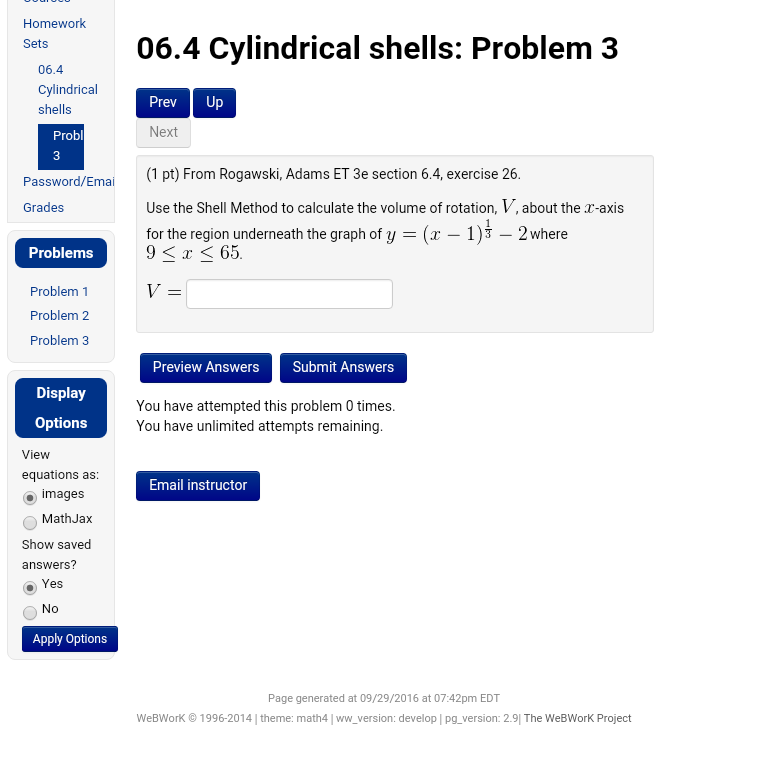 Solved Homework Sets 06.4 Cylindrical shells Probl | Chegg.com