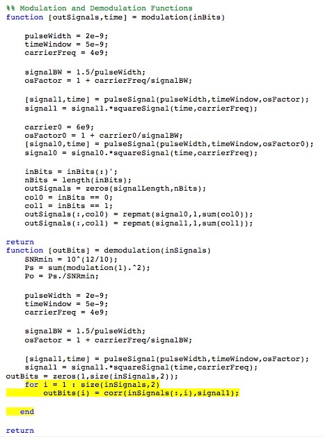 Solved Complete the highlighted mathlab code, it needs to | Chegg.com