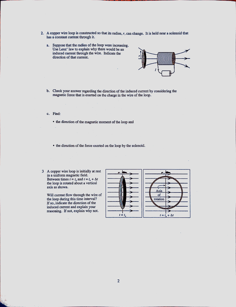 Solved A copper wire loop is constructed so that its radius, | Chegg.com