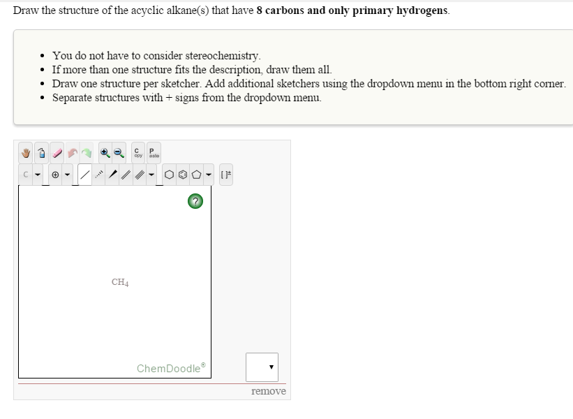 Solved Draw the structure of the acyclic alkane(s) that have | Chegg.com