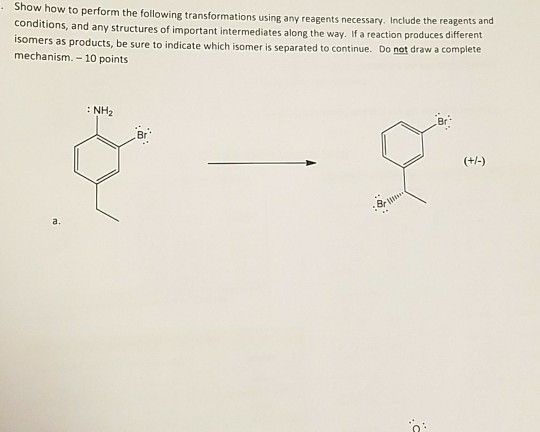Solved Show how to perform the following transformations | Chegg.com
