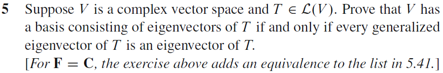 Solved Suppose V is a complex vector space and T (V). Prove | Chegg.com
