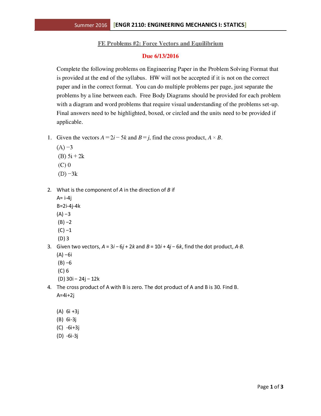 Solved Complete the following problems on Engineering Paper | Chegg.com