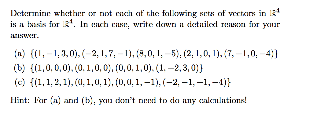 Solved Determine Whether Or Not Each Of The Following Sets