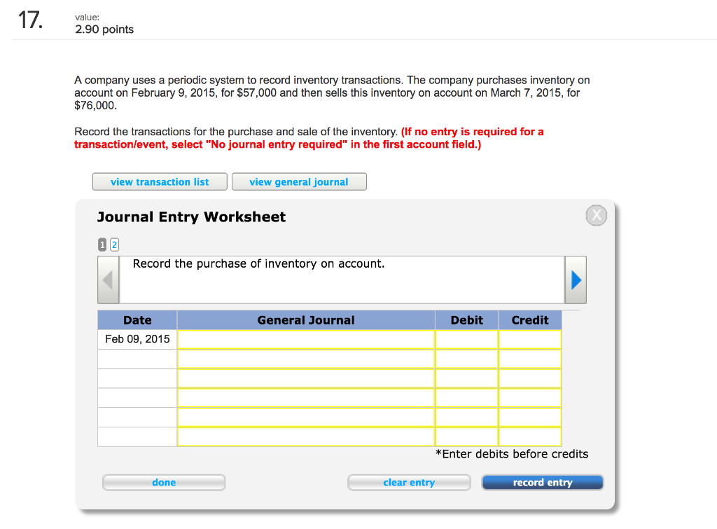 Solved A company uses a periodic system to record inventory | Chegg.com