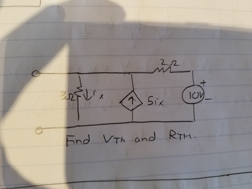 Solved lo End VTh and RTH | Chegg.com