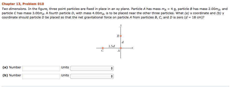 Solved Two dimensions. In the figure, three point particles | Chegg.com