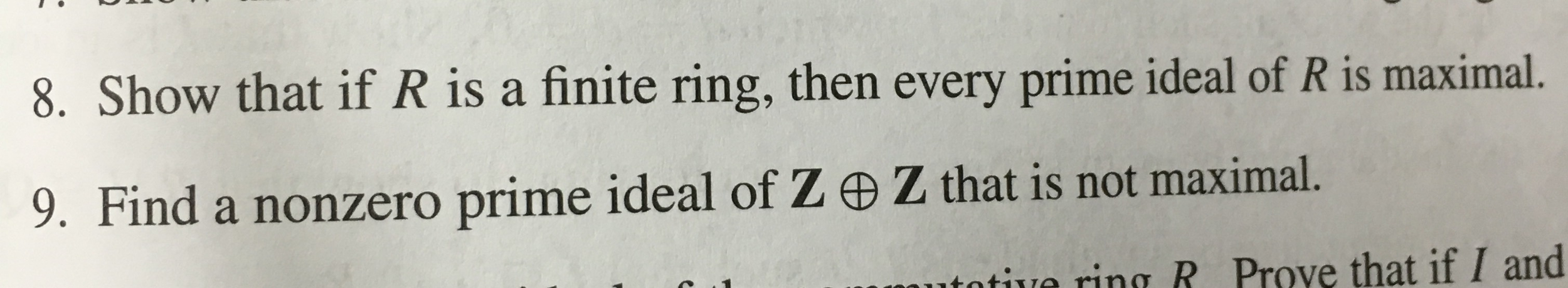 Show that if R is a finite ring, then every prime | Chegg.com
