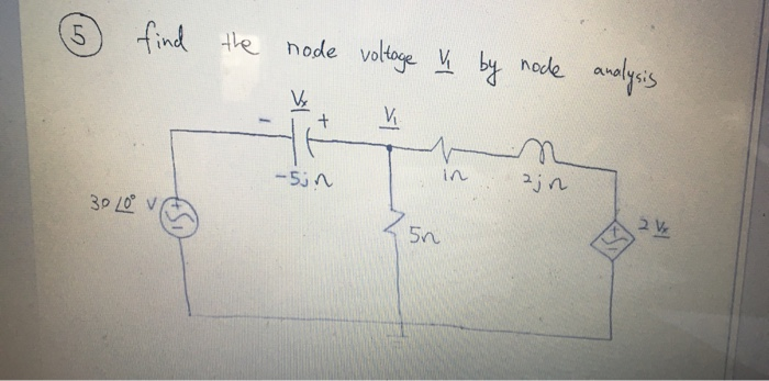 Solved Find the node voltage v_1 by node analysis | Chegg.com