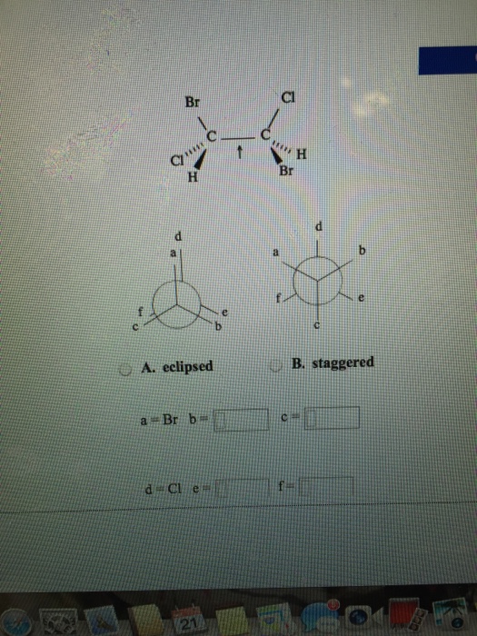 Solved Show the conformation of the following wedge-dash | Chegg.com