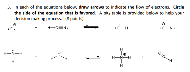 Solved 5. In each of the equations below, draw arrows to | Chegg.com
