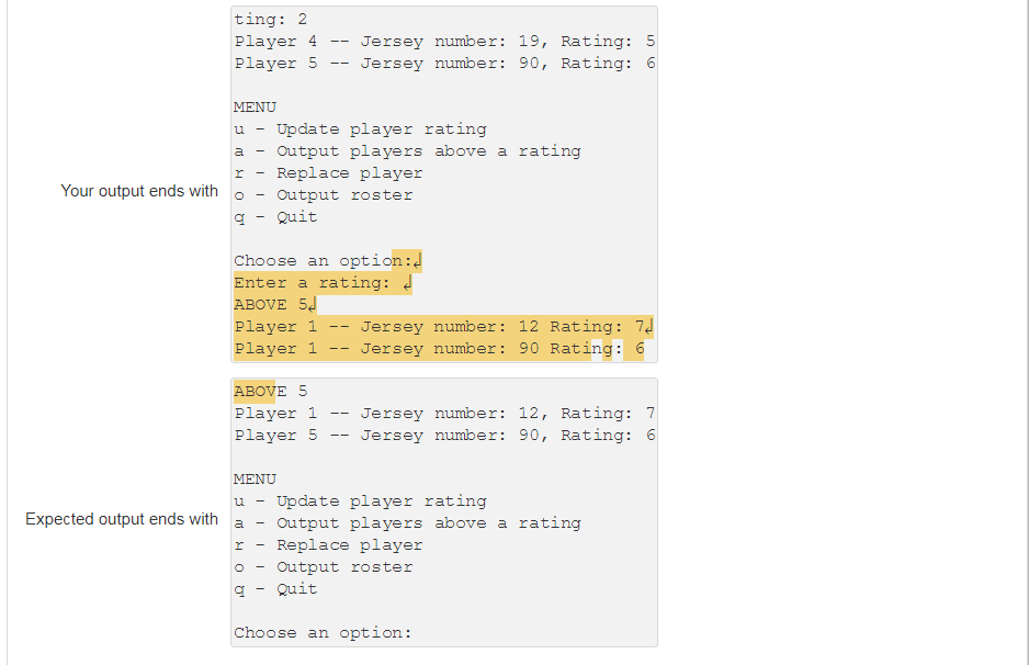 Solved 5.17 Ch 5 Program: Soccer team roster (Java) Hello im | Chegg.com