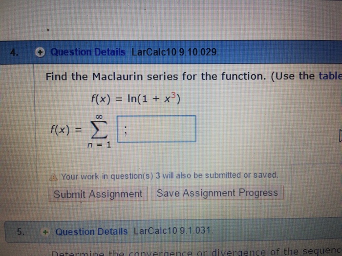 Solved Find the Maclaurin series for the function. (Use the | Chegg.com