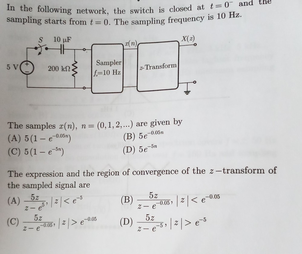 Solved In the following network, the switch is closed at t = | Chegg.com