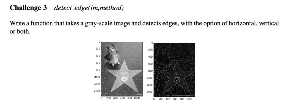 Solved detect_edge(im, method) Write a function that takes | Chegg.com