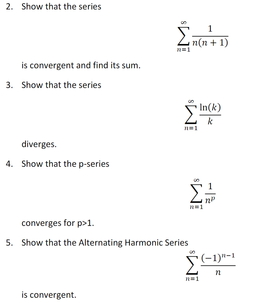Solved 2. Show that the series is convergent and find its | Chegg.com
