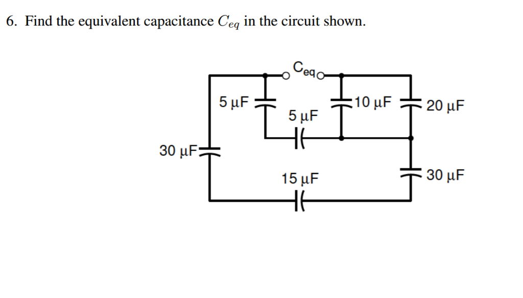 Solved Find the equivalent capacitance C_eq in the circuit | Chegg.com