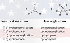 Solved The cyclopropenyl cation (1) is aromatic (Ar-res-E = | Chegg.com