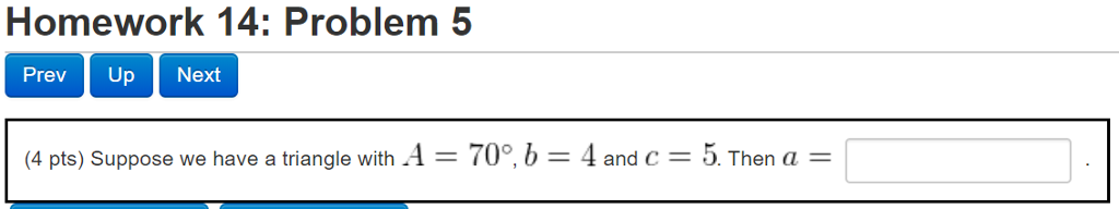 Solved Homework 14: Problem 5 Prev Up Next (4 pts) Suppose | Chegg.com