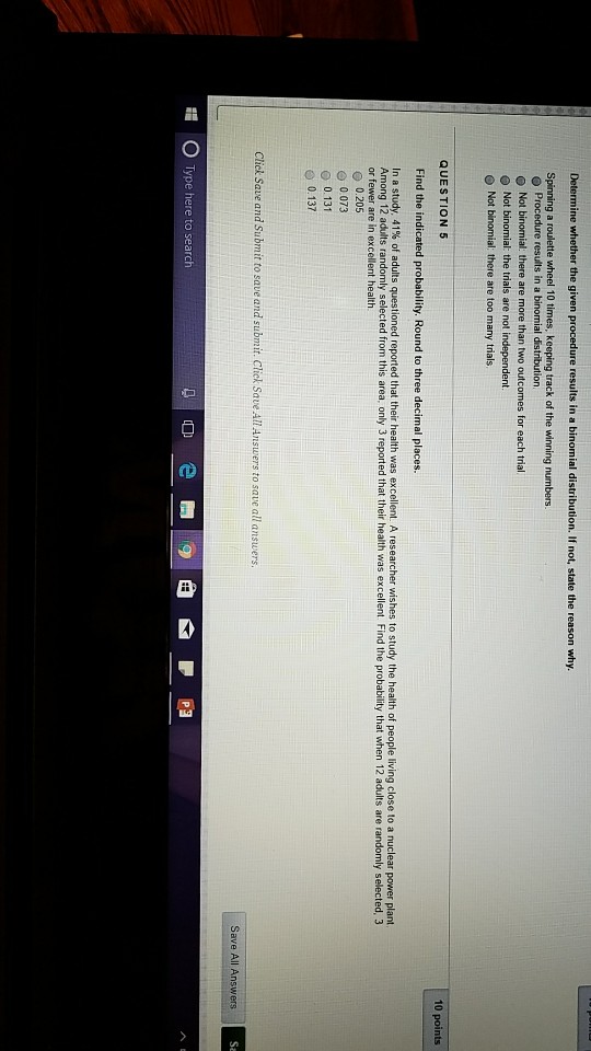 Solved Determine whether the given procedure results in a | Chegg.com