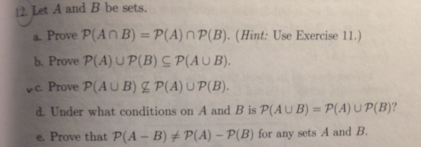 Solved Let A and B be sets. Prove P(A intersection B) = | Chegg.com