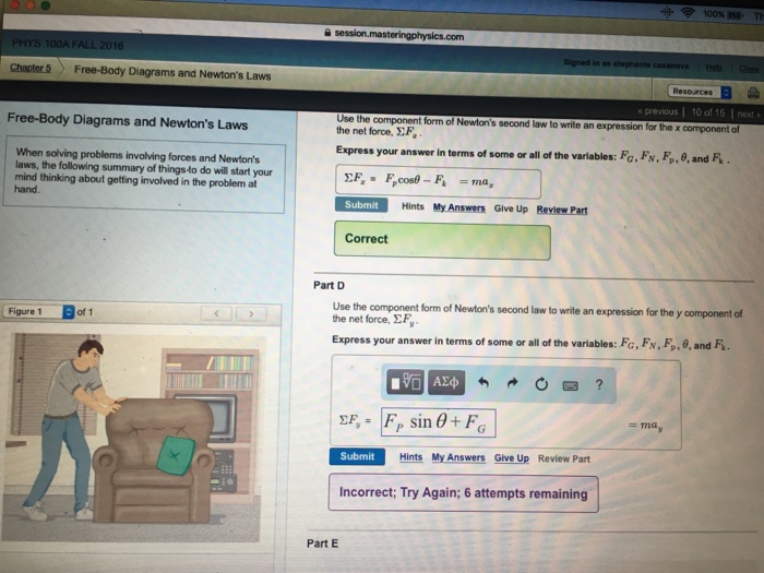 Solved When solving problems involving forces and Newton's | Chegg.com