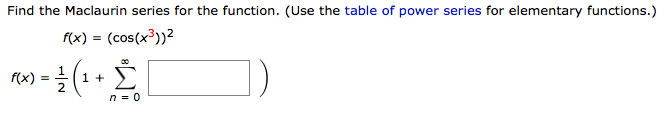 Solved Find the Maclaurin series for the function. (Use the | Chegg.com