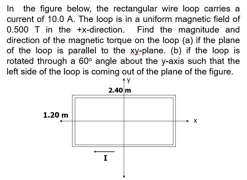 Solved In the figure below, the rectangular wire loop | Chegg.com