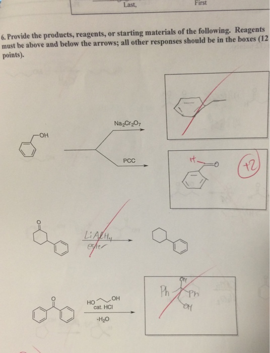 Solved Provide the products, reagents or starting materials | Chegg.com