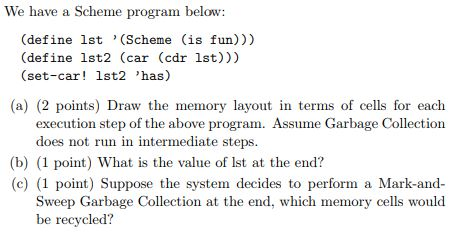 We have a Scheme program below: (define 1st (Scheme | Chegg.com