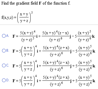 Solved Find the gradient field F of the function f. | Chegg.com