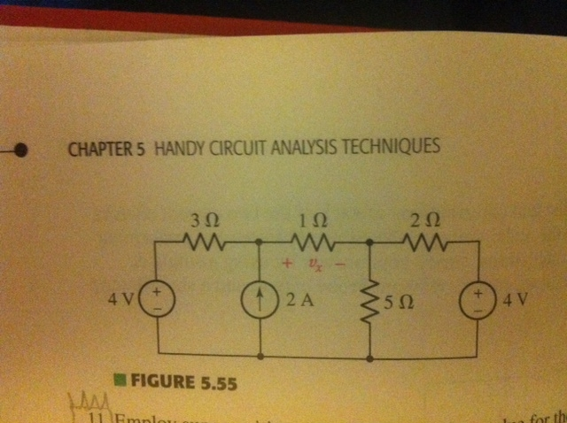 Solved Using Superposition Determine The Voltage Labeled V