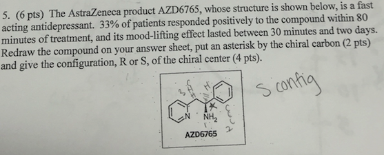 Solved The AstraZeneca product AZD6765, whose structure is | Chegg.com
