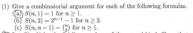 Solved Give a combinatorial argument for each of the | Chegg.com