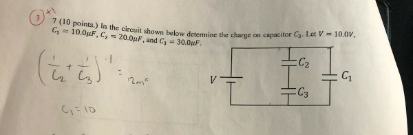Solved 3 7 (10 points.) In the circuit shown below determine | Chegg.com