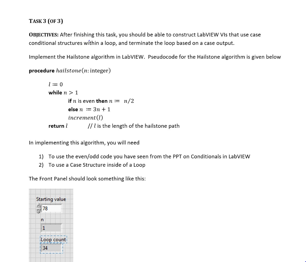 TASK 3 (oF 3) OBJECTIVES: After finishing this task, | Chegg.com