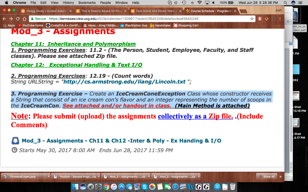 Solved import javax.swing.*; public class ThrowIceCream { | Chegg.com