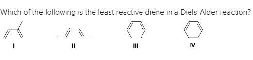 Solved Which Of The Following Is The Least Reactive Diene In Chegg solved-which-of-the-following-is-the-least-reactive-diene-in-chegg